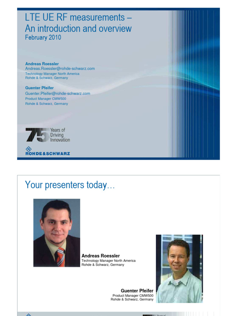 LTE UE RF Measurements | PDF | Lte (Telecommunication) | Electronic ...