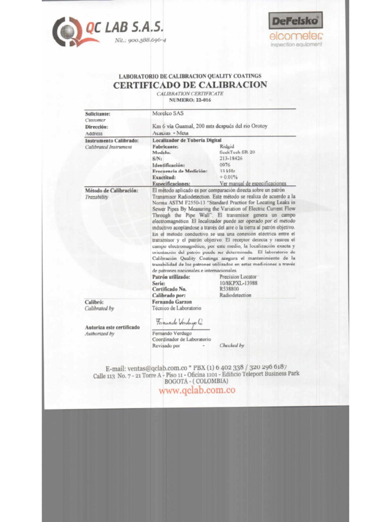 Detector De Tuberia Pdf