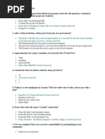 Canadian Citizenship Test Q&A Guide | PDF | Provinces And Territories ...