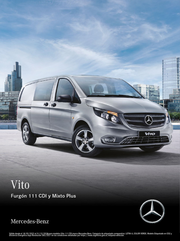 Especificaciones Vito 111 CDI y Mixto Plus | PDF | Carros deportivos ...