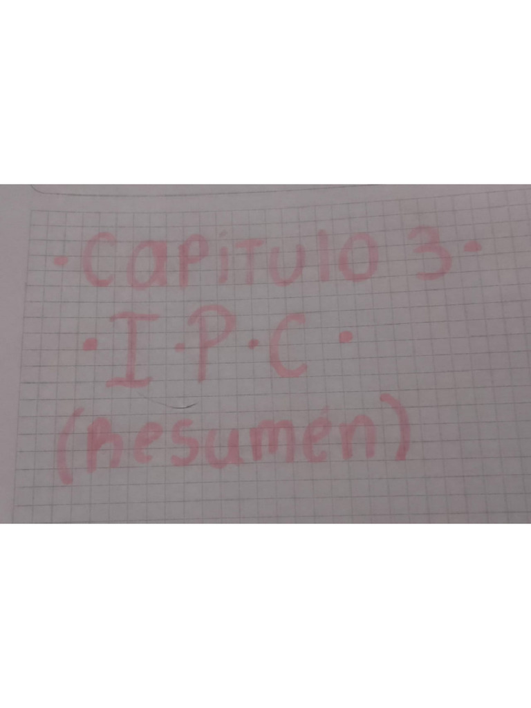 Cap 3 de IPC Resumen | PDF