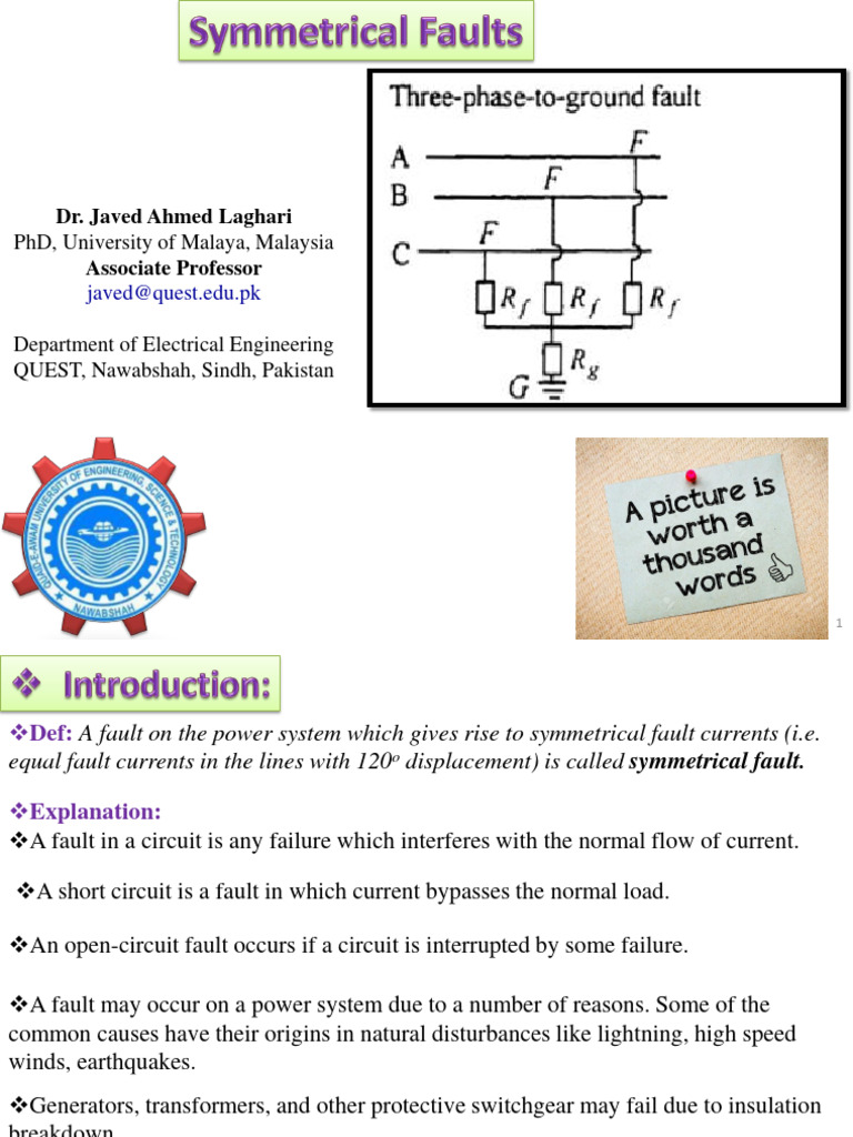 Chapter Two Symmetrical Faults | PDF | Electrical Impedance | Inductor