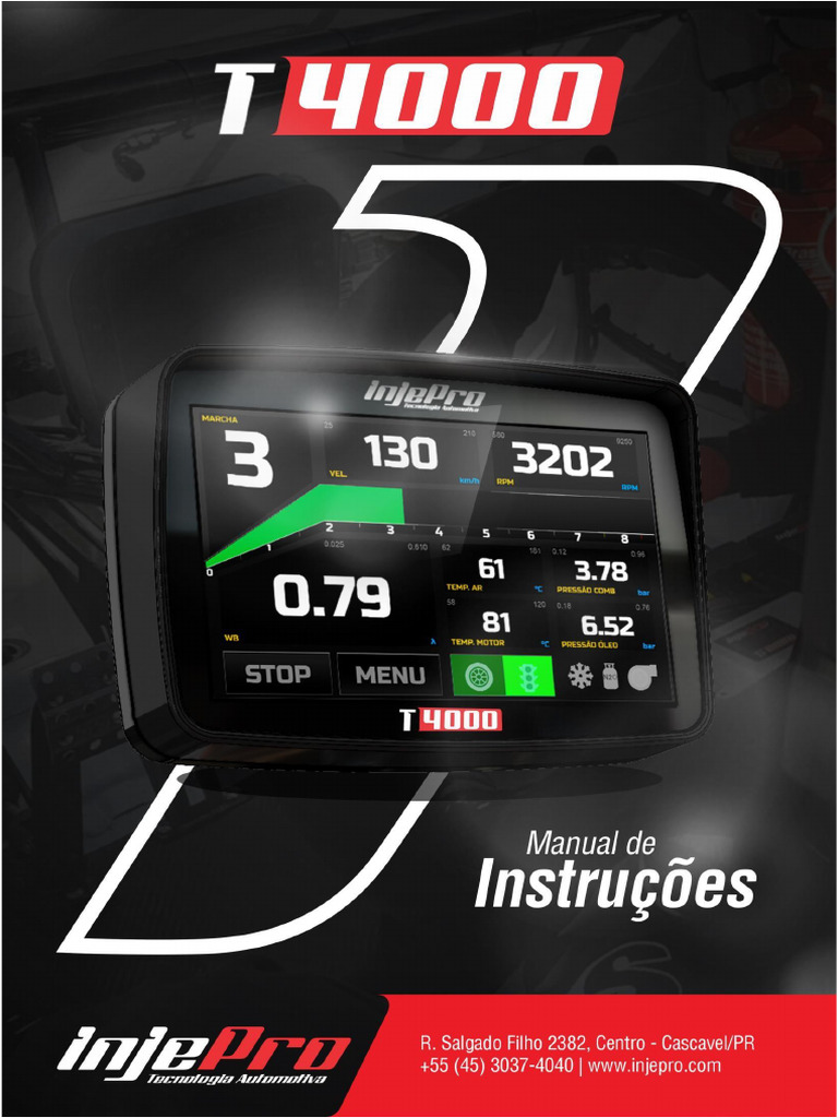 Manual do Injepro T4000 Lite | PDF | Motores | Ar condicionado