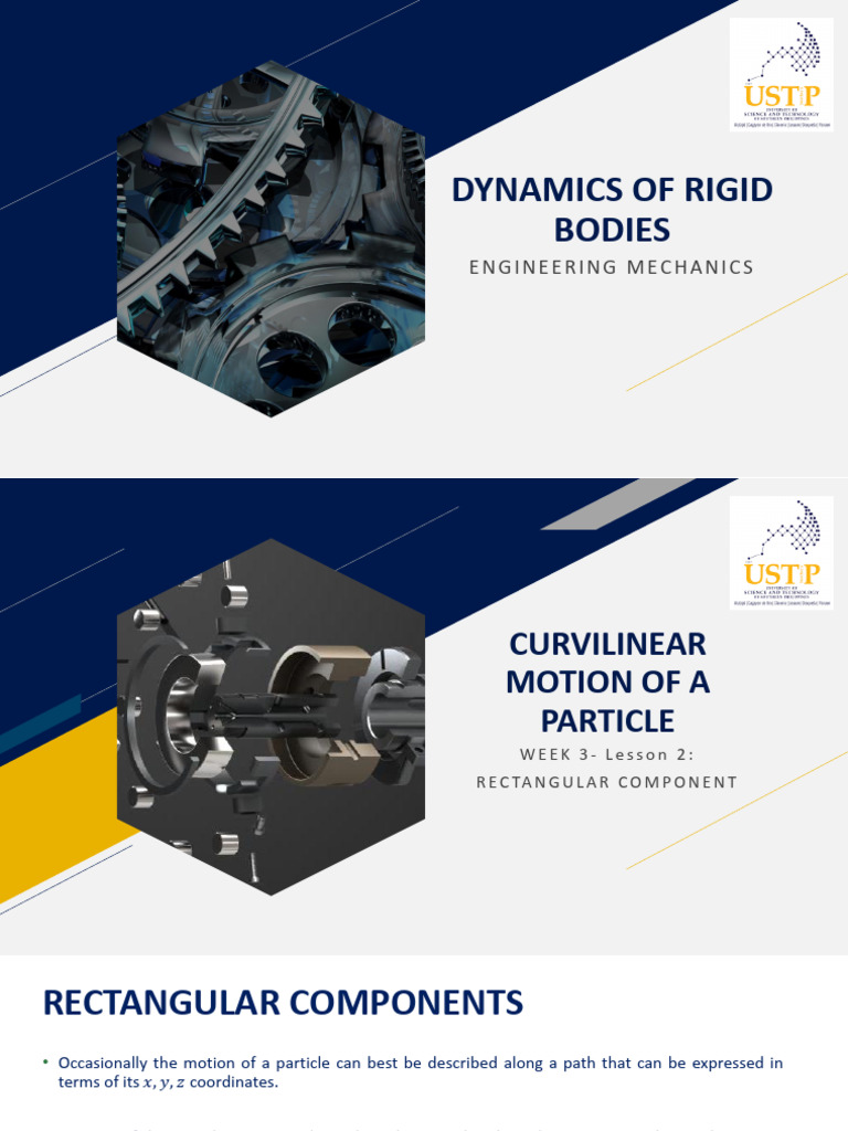 Week 3 - Lesson 2 - Rectangular Motion | PDF | Acceleration | Euclidean ...