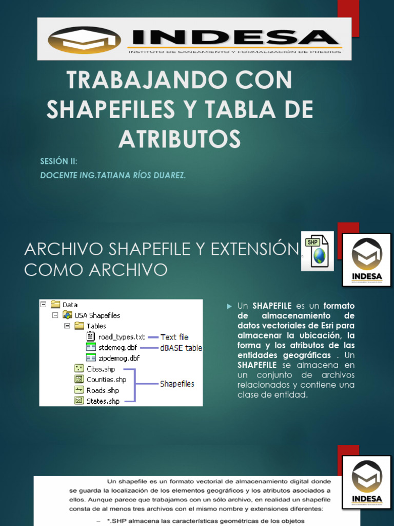 Trabajando Con Shapefiles y Tabla de Atributos2 | PDF | Geometría