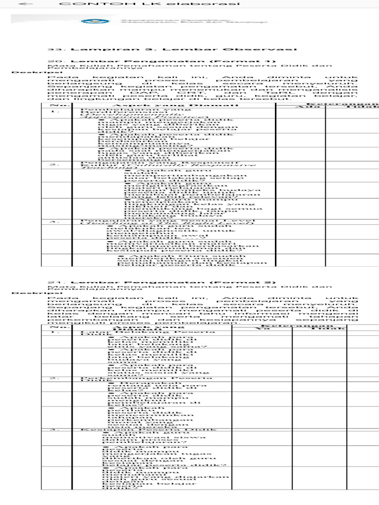CONTOH LK Elaborasi | PDF | Karier & Perkembangan