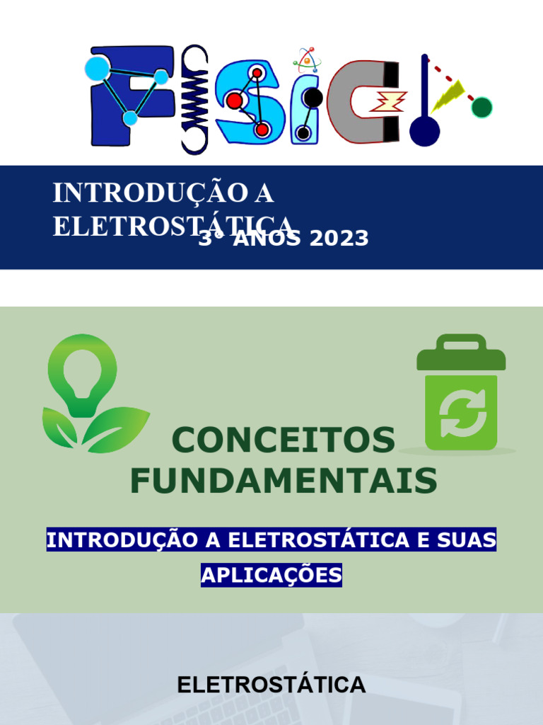 Aula Introdução A Eletrostática 2021 Pdf Carga Elétrica Relâmpago