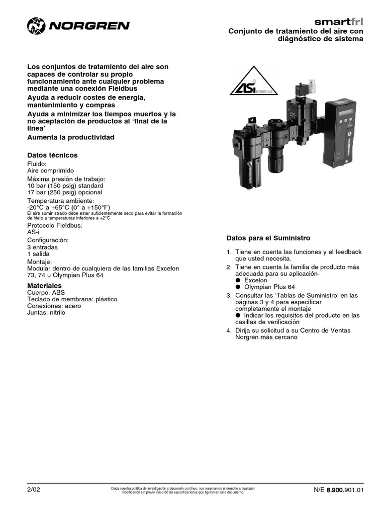 Norgren Valvulas Apilables Con Seguro | PDF | Conector eléctrico ...