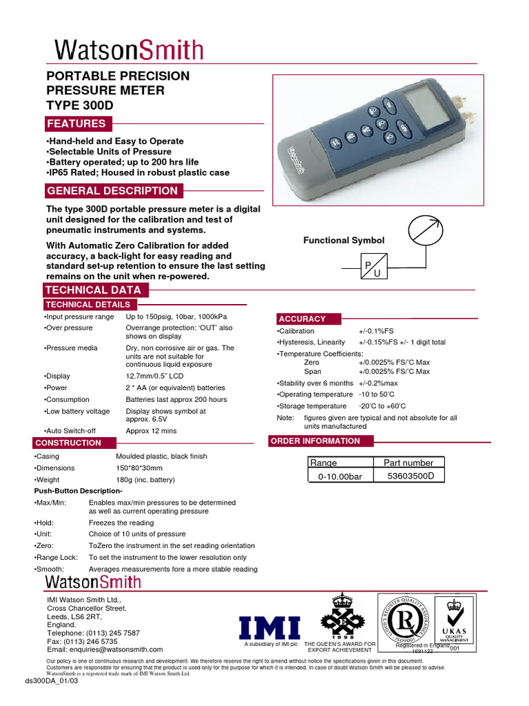 Watson Smith Type20423 | Download Free PDF | Calibration | Electrical ...
