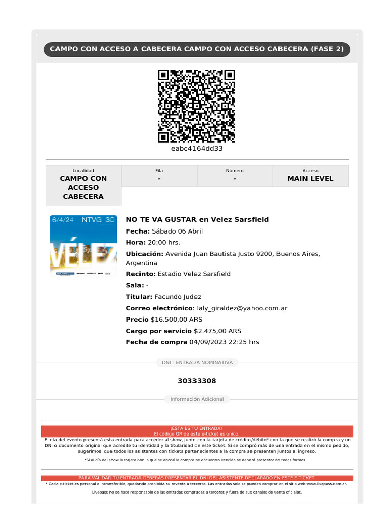 Eabc 4164 DD 33 | PDF | Documento de identidad