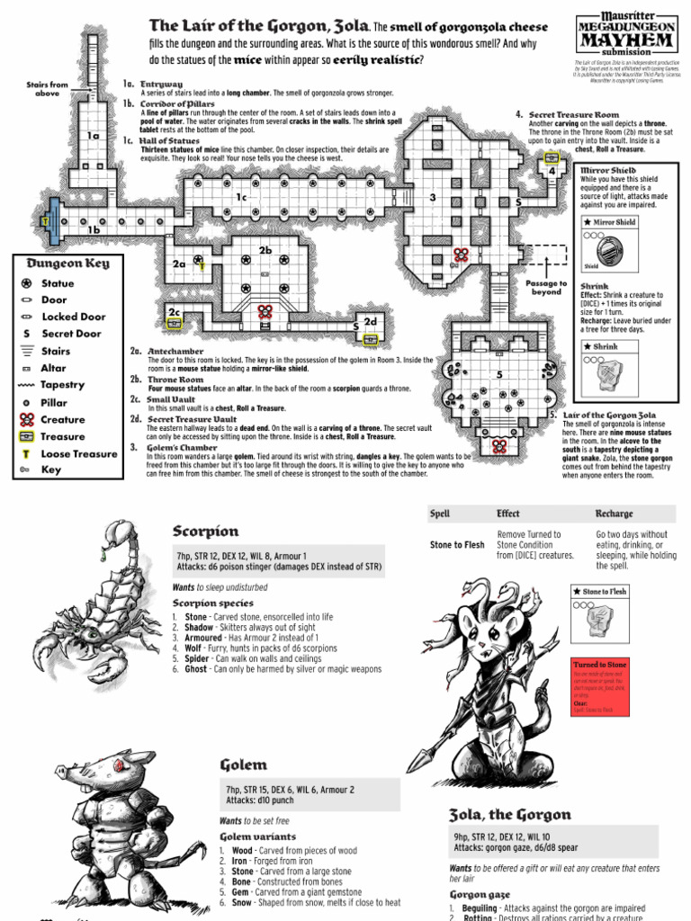 Lair of The Gorgon, Zola COMPLETE | PDF