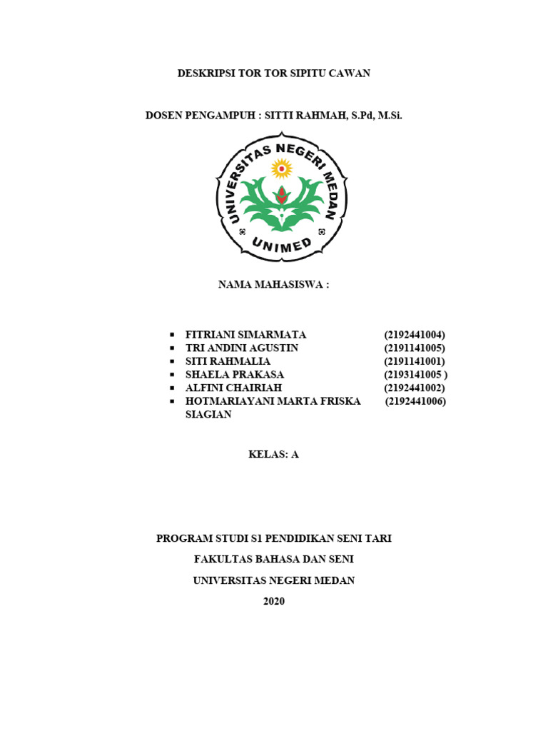 Deskrip Sipitu Cawan Kel 1 | PDF