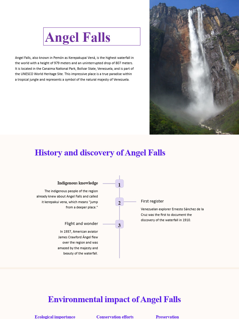 3 E Angel Falls | PDF | Plateau | Venezuela