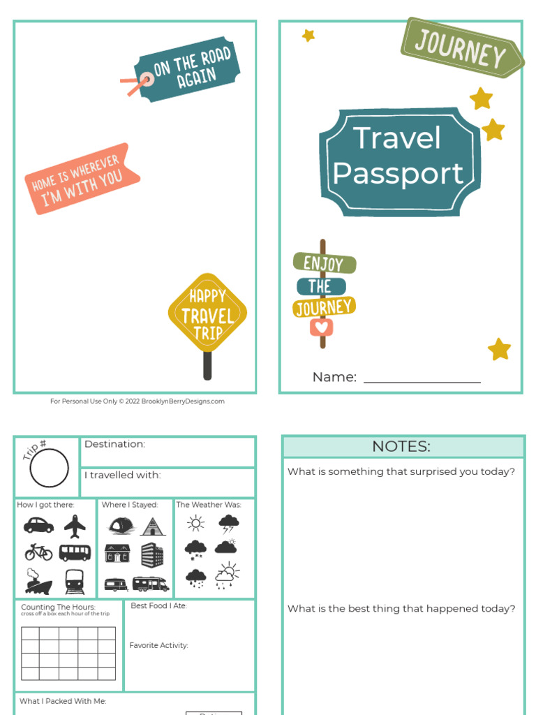 Kids Travel Journal Final | PDF