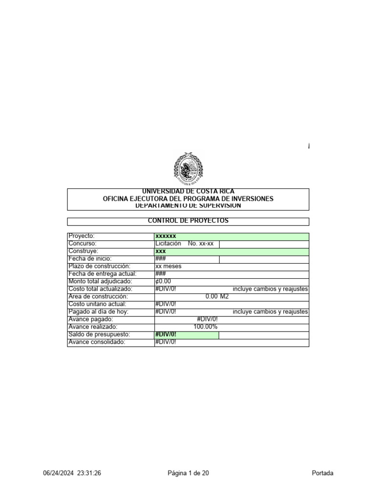 Machote Informe | PDF