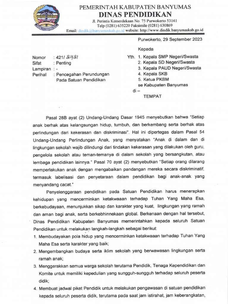 Pencegahan Perundungan PD Satpen | PDF