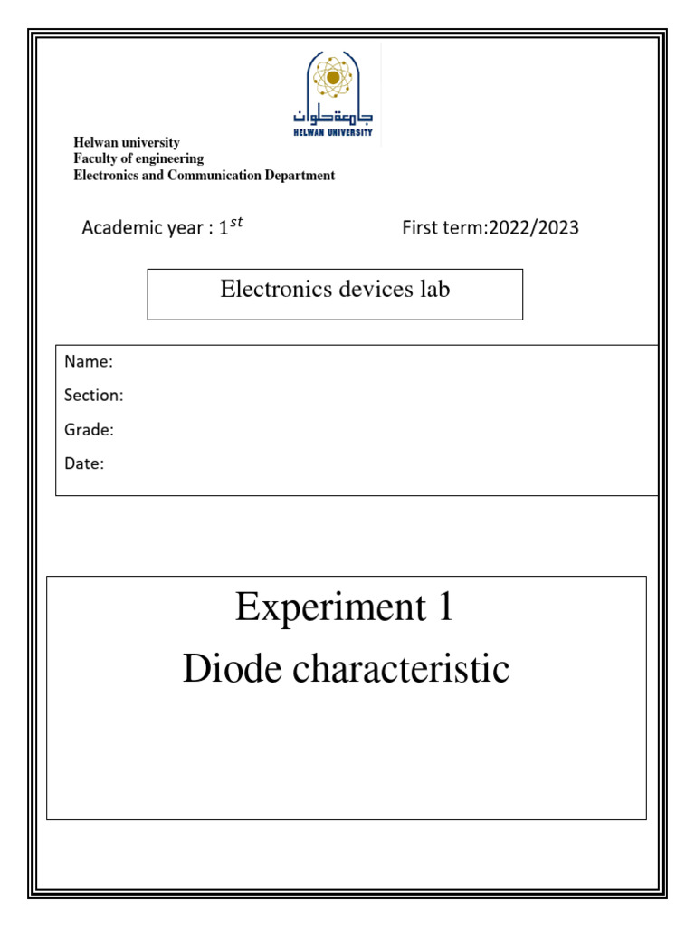 Electronic Devices Lab Reports | PDF | Rectifier | Diode