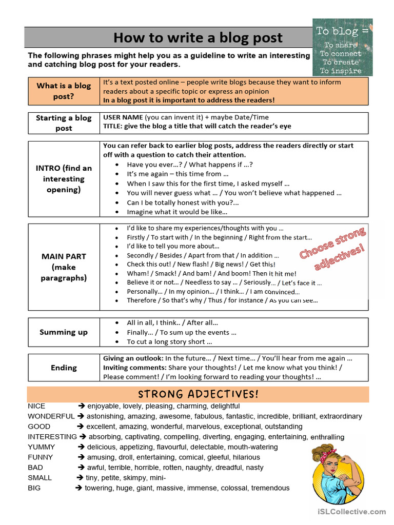 Guide to Writing Engaging Blog Posts | PDF | Blog