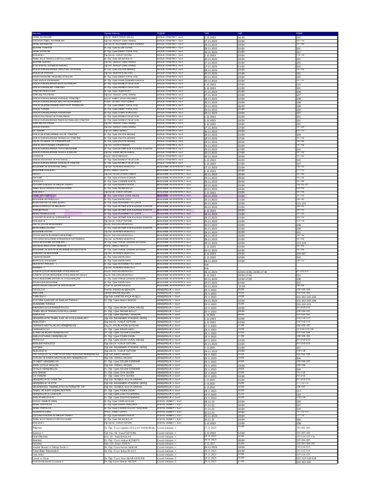 sinav_programi (1) | PDF