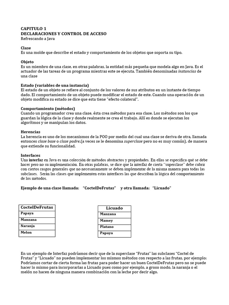 Resumen Tema 1 y 2 Libro JAVA | PDF | Objeto (informática) | Java ...