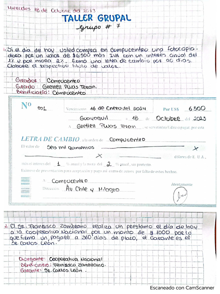 Grupo # 7 - Taller Grupal | PDF