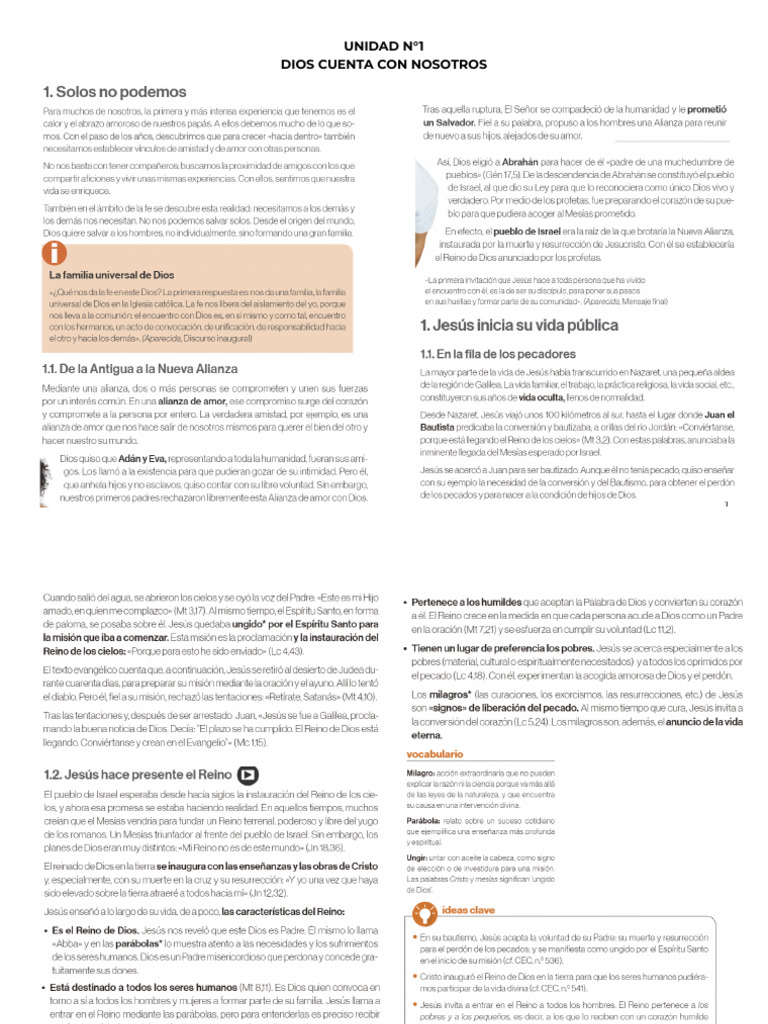 Unidad 1 - 3er Año | PDF