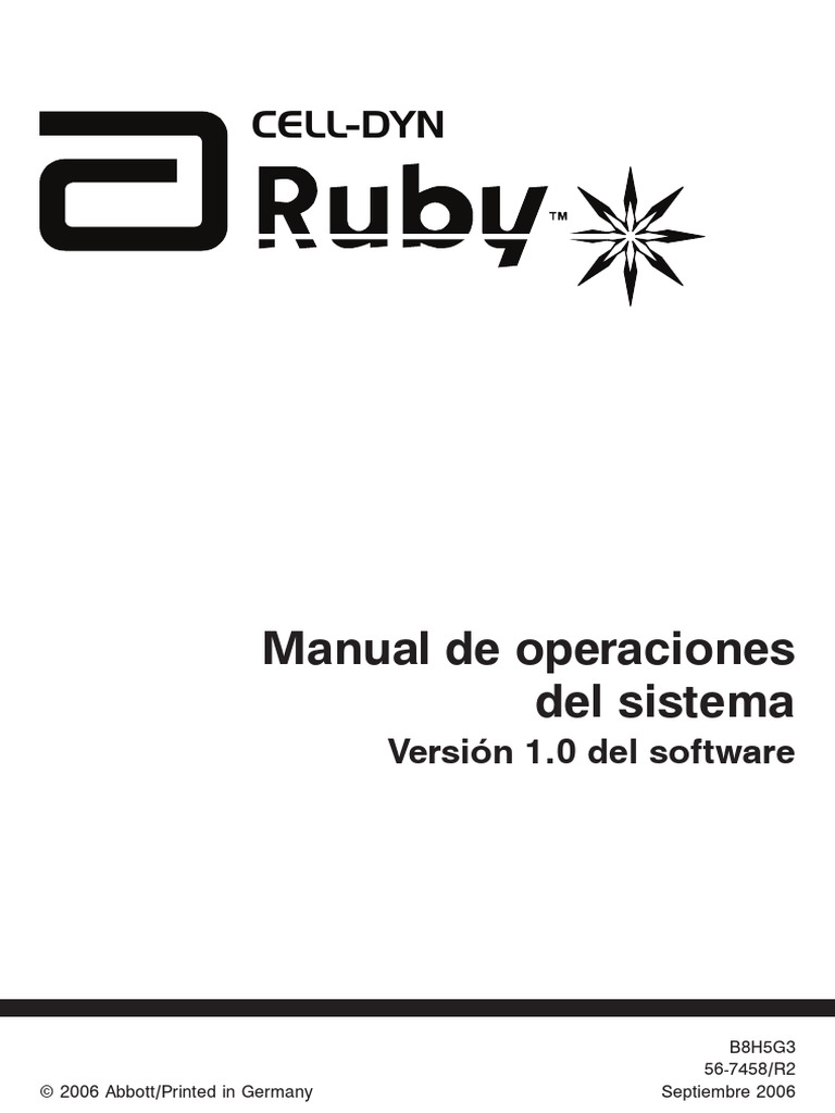 Cell Dyn Ruby | PDF | Software | Información