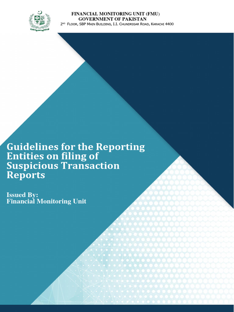 Guidelines On Filing of Suspicious Transaction Reports For The ...