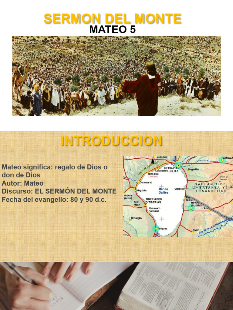 Sermon Del Monte Mateo 5 | PDF | Sermón de la Montaña | Evangelio de Mateo