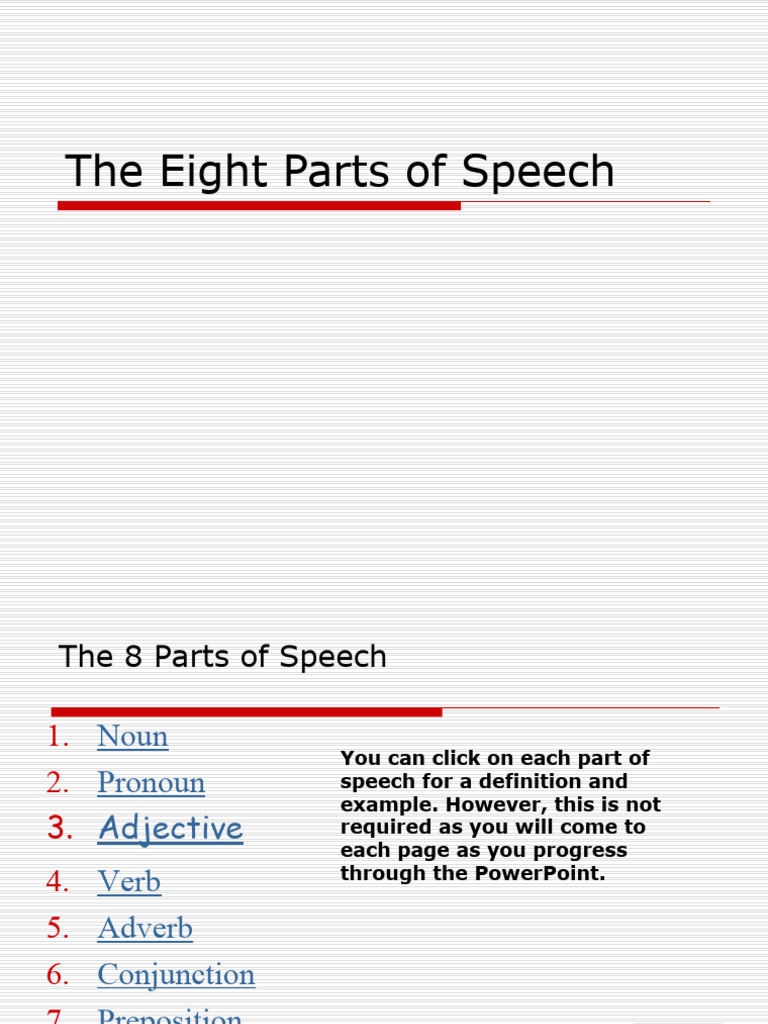 Understanding the Eight Parts of Speech | PDF | Part Of Speech | Noun