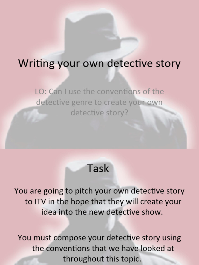 Writing Your Own Detective Story | PDF | Detective Fiction | Detective