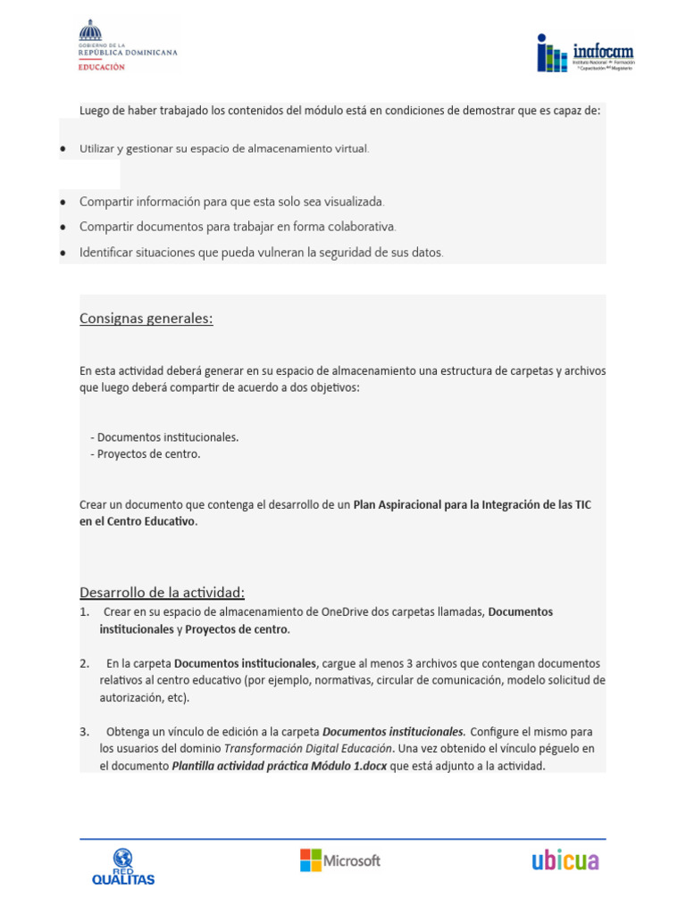 Plantilla Actividad Practica Modulo 1 RESUELTA | PDF | La seguridad informática | Seguridad