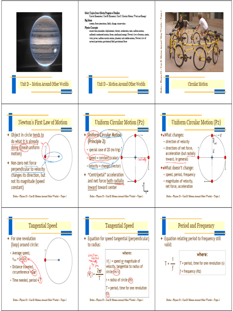 Physics 20 - Complete Update - Unit D | PDF | Force | Acceleration