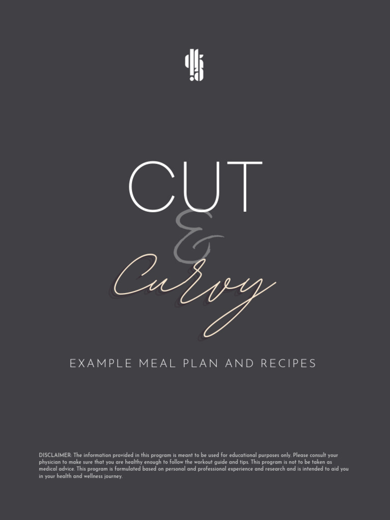 Cut and Curvy Meal Plan | PDF | Teaspoon | Dieting