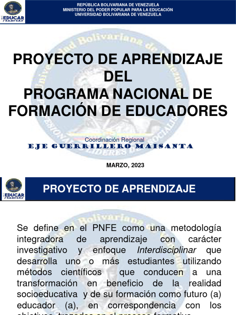 Proyecto de Aprendizaje (Autoguardado) | Descargar gratis PDF | Aprendizaje | Teoría