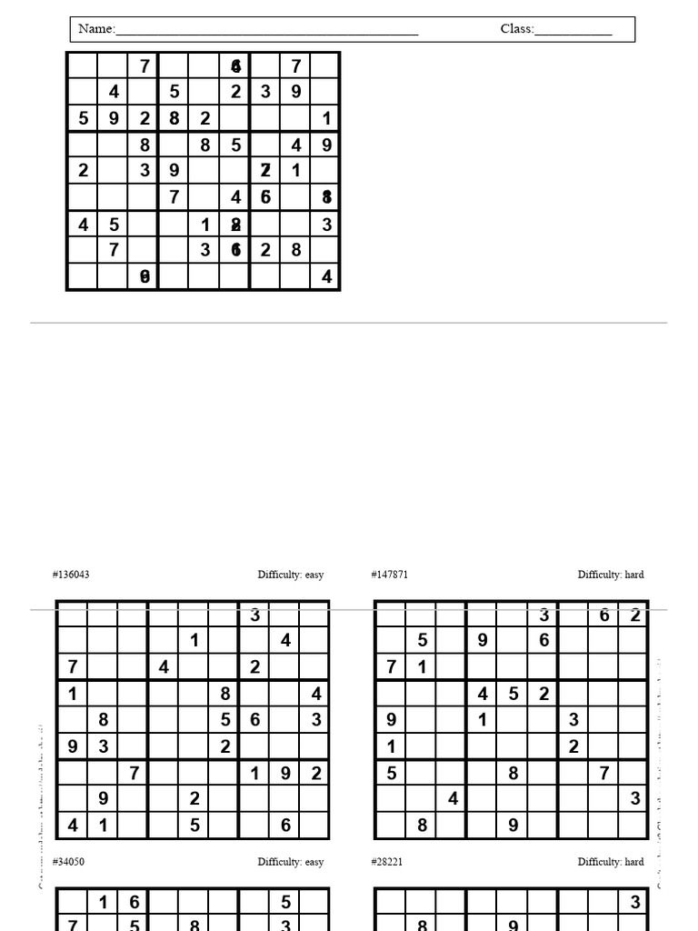 Sudoku - 20240602 Menengah Atas Updated | PDF | Applied Mathematics