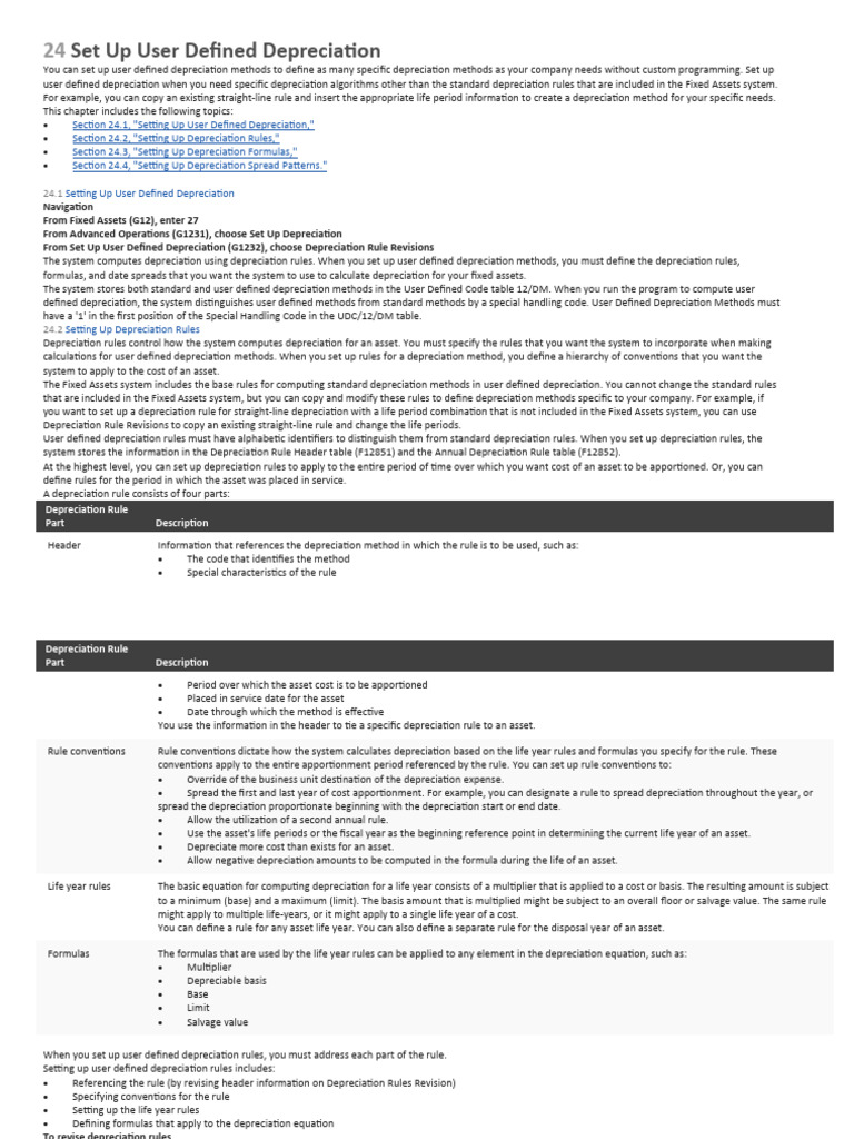 Manual Oracle - Configurar A Depreciação Definida Pelo Usuário | PDF ...