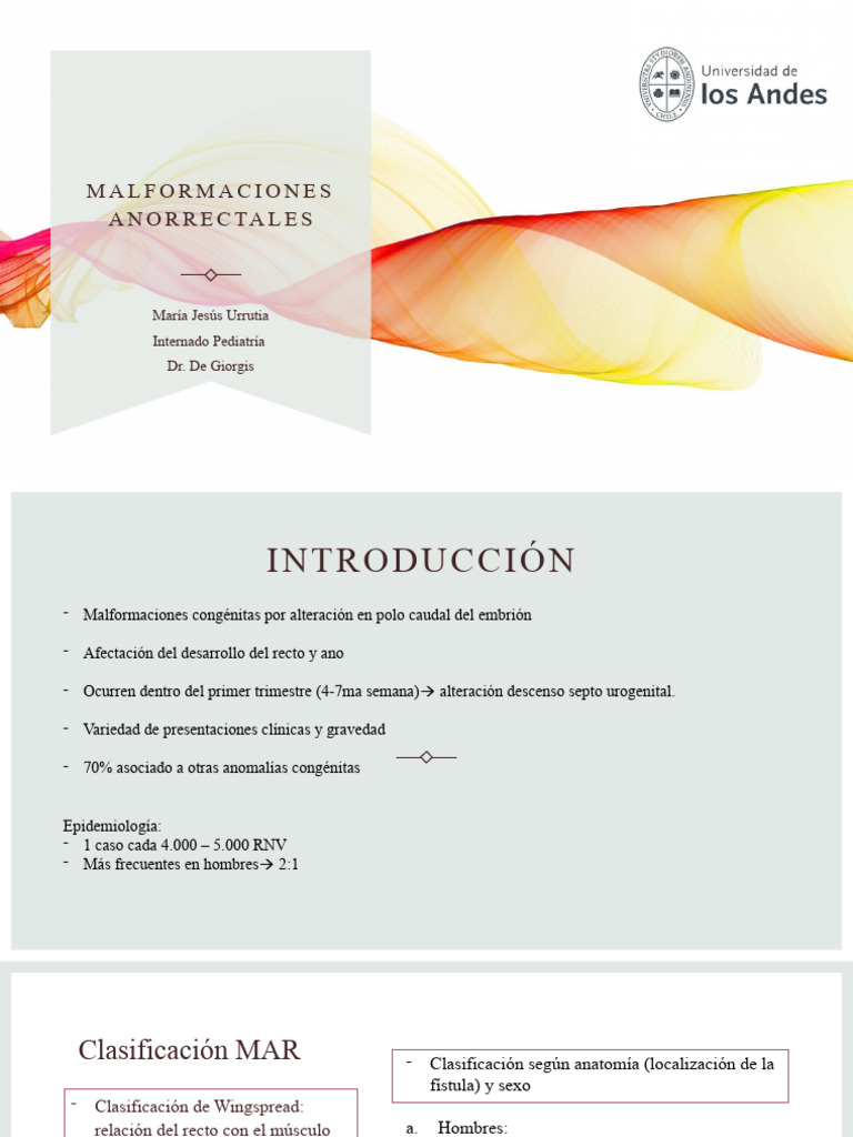 Malformaciones Anorrectales en Pediatría | PDF | Especialidades Medicas ...