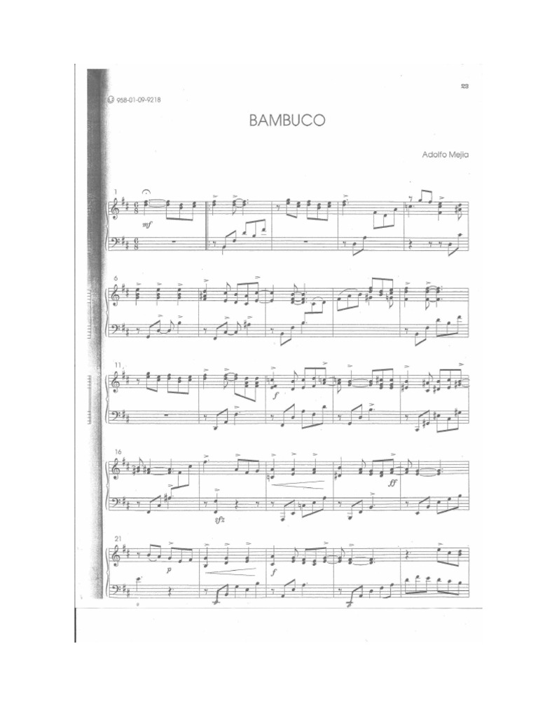 Bambuco BM - Adolfo Mejia | PDF