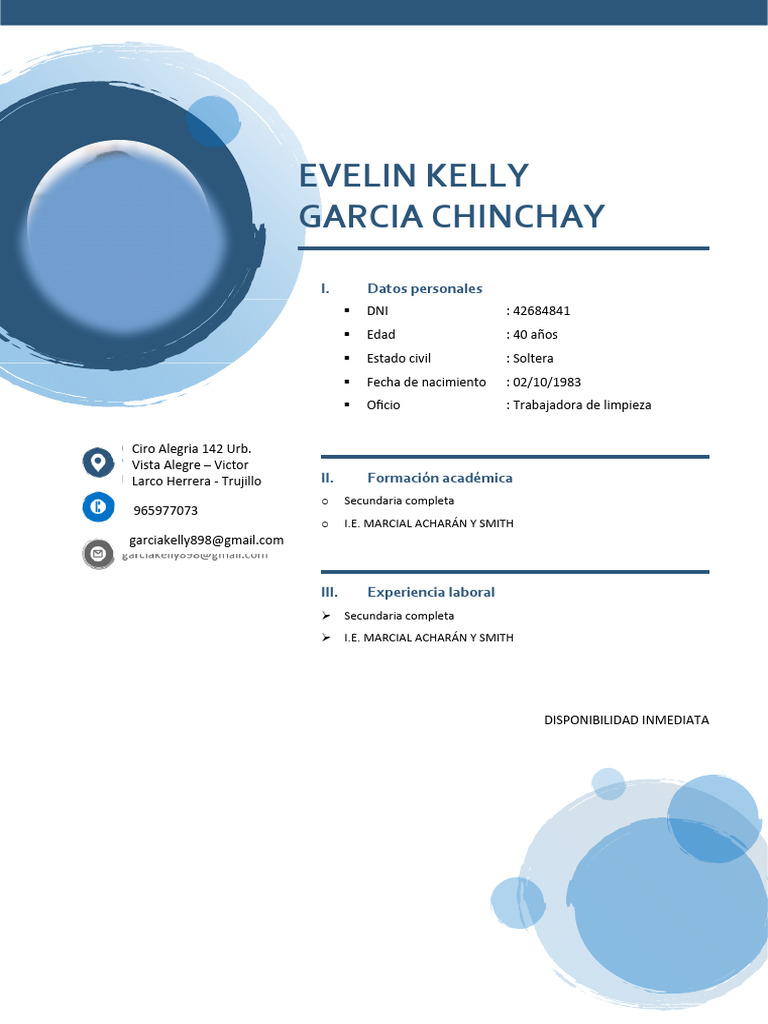 CV Evelin Kelly | PDF