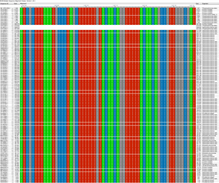 DNA Alignment (1547078..1547137) | PDF | Salmonella | Microbiology