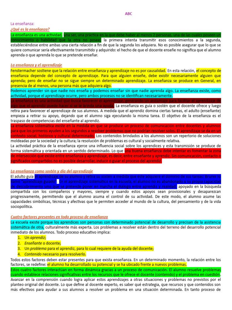 Abc - Cap5 1 | PDF | Enseñando | Maestros