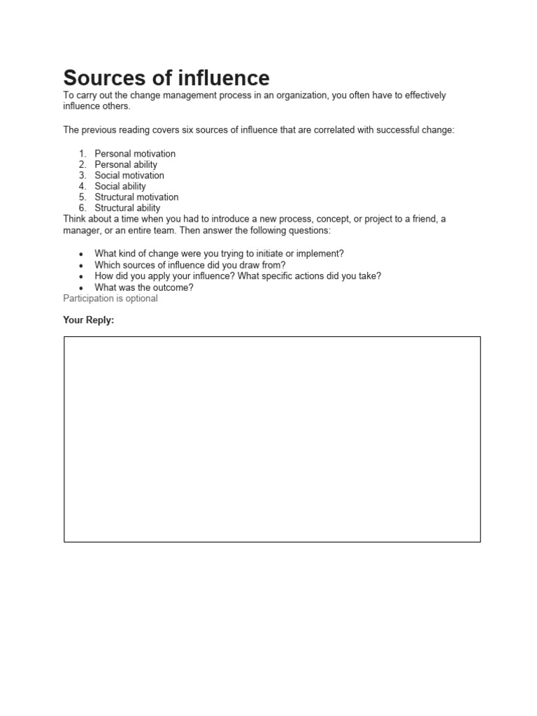 02 - Sources of Influence | PDF | Science & Mathematics