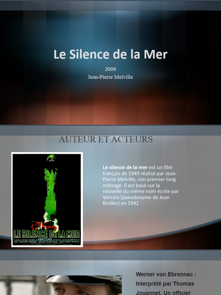 Le Silence de La Mer | PDF | Histoire | Classiques