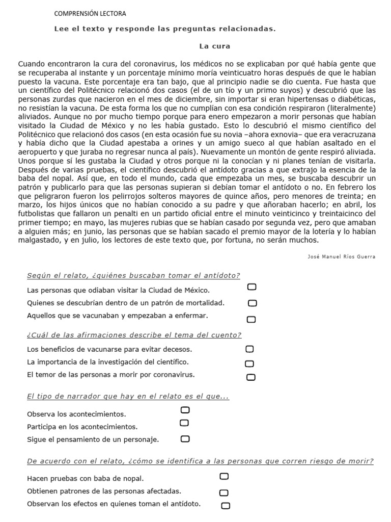 Comprensión Lectora | PDF | Kit de batería | Internet