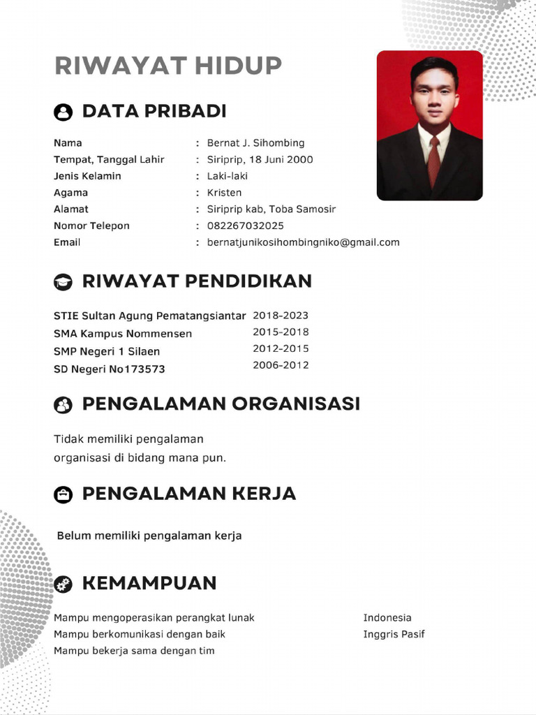 CV Niko Dikompresi | PDF