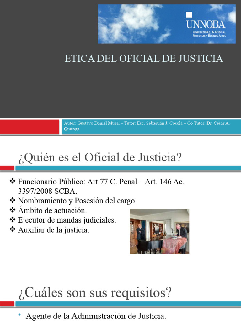Etica Del Oficial de Justicia | PDF | Moralidad | Justicia