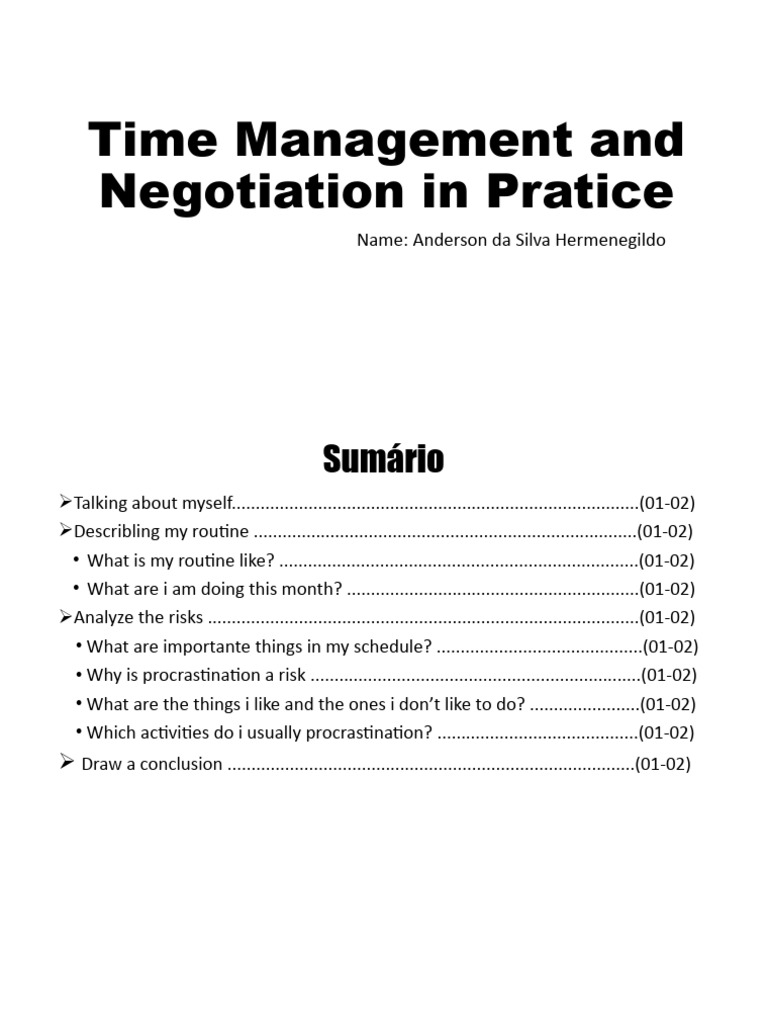 Time Management for Military Life | PDF