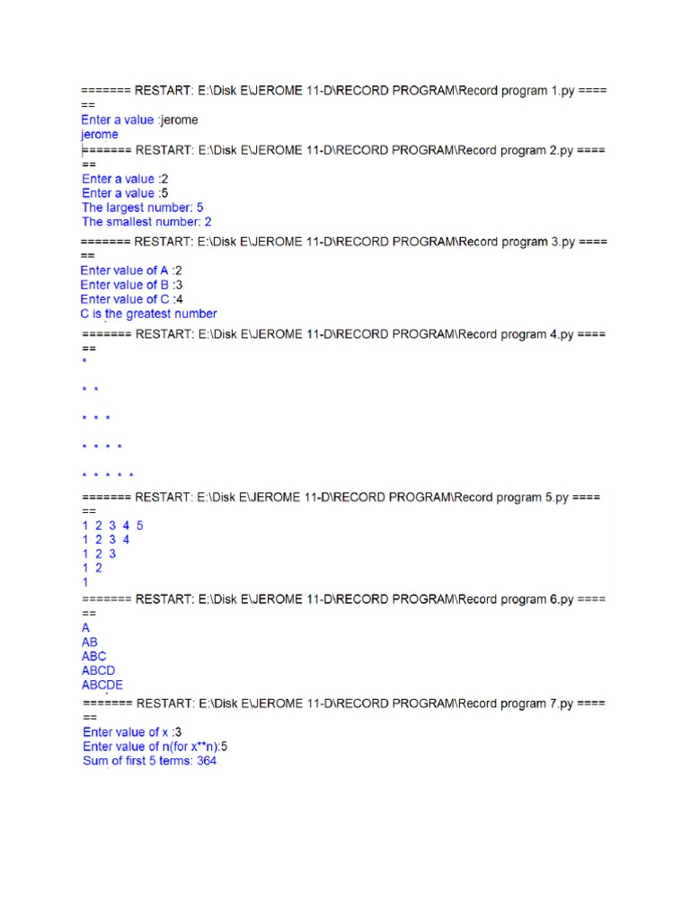 Record Screenshots | PDF