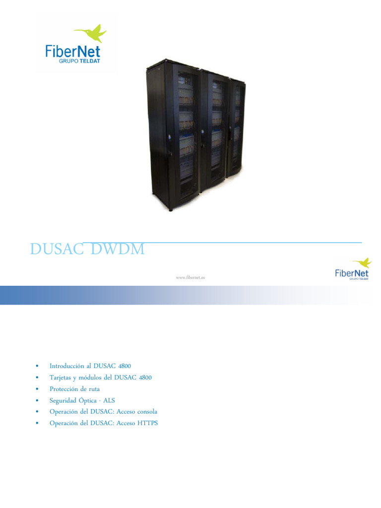 01 - BCR Equipamiento Fibernet | PDF | Multiplexación por División de Longitud de Onda | Diodo ...